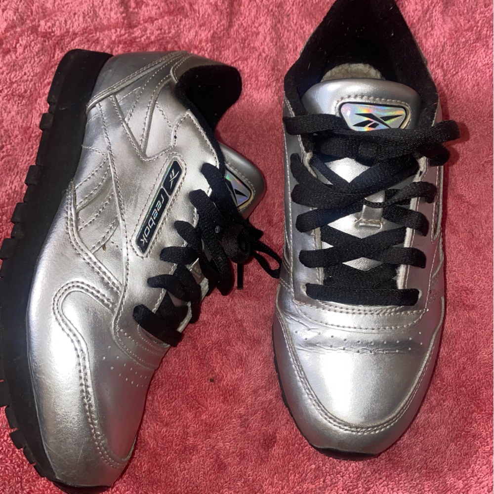 Reebok Classic Leather Silver Metallic - Gem